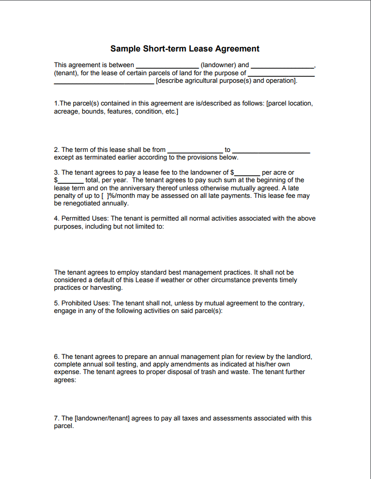 Shorthold Tenancy Agreement Template Pdf